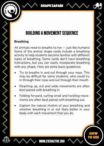 Shape Safari: Movement Cards for Grades K-6 – Ever Active Schools
